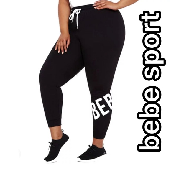 bebe | Pants & Jumpsuits | Nwt Bebe Sport Womens Logo Band Jogger Pants ...